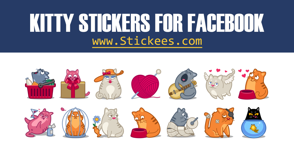 Facebook Stickers Kitty