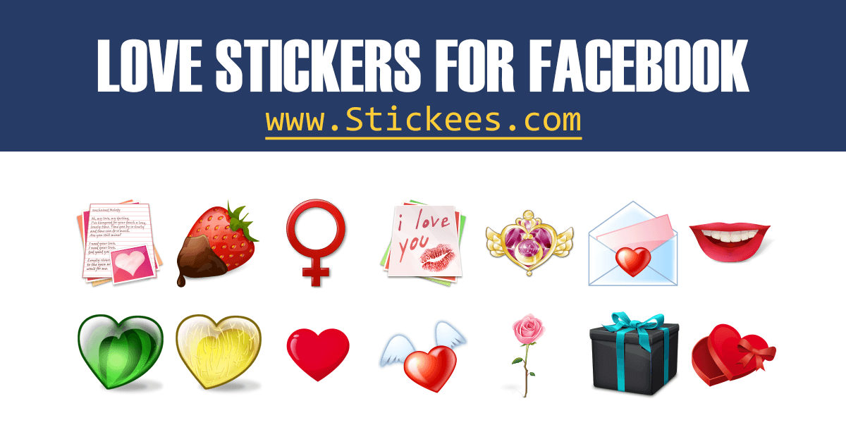 Love Stickers for Facebook Timeline, Chat & Email | Stickees.com